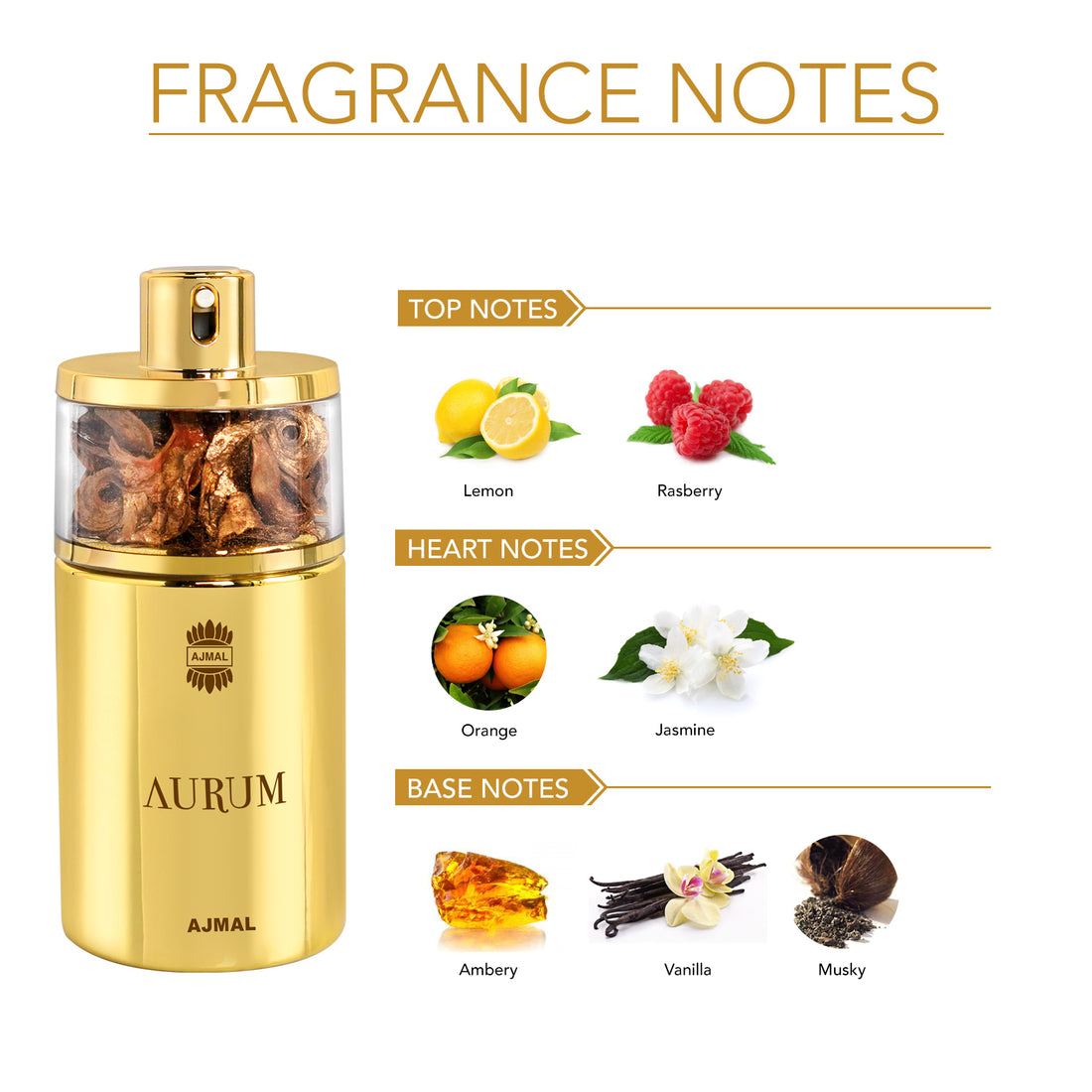 AURUM Perfume 75ML for Women – Ajmal Perfumes India