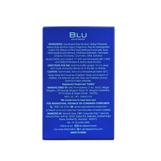 Buy Blu EDP 90ml | Fresh Aquatic Floral Perfume for Men – Ajmal ...