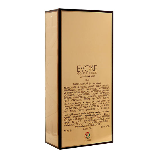 Buy Evoke Gold Edition 75ml | Floral Spicy Fruity Fragrance for Her ...