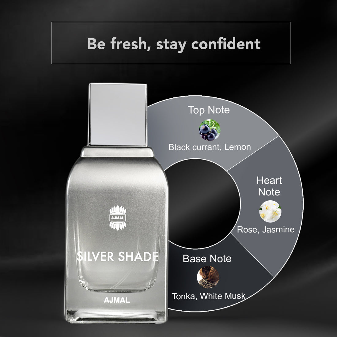 Silver Shade - Citrus, Floral, Musk & Woody Perfume for Men – Ajmal ...
